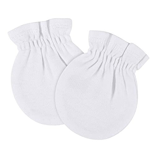 Gerber Baby 8-Pack Scratch Mittens, Navy/Gray/White, 0-3 Months (12-Pack)