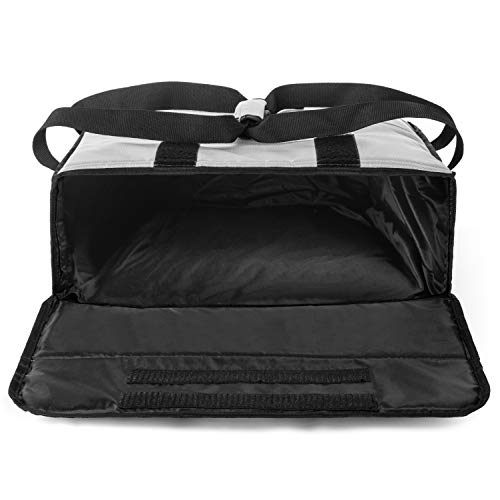 Homevative Electric Heated & Insulated Pizza & Food Delivery Bag. Home Outlet & Car Power Plugs Included, Holds 3 Large Pizza Boxes