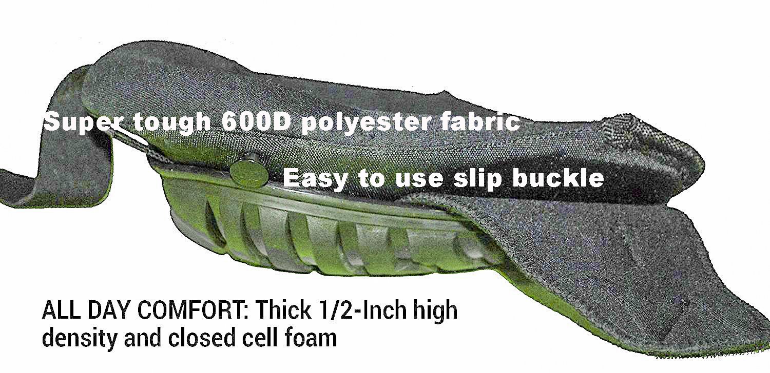 CLC Custom Leathercraft 345 Professional Kneepads, Supportive Gel Cushion, Breathable Neoprene Straps, Over Sized Caps for More Coverage, Ideal for Gardening, Flooring, Cleaning and Construction , Black