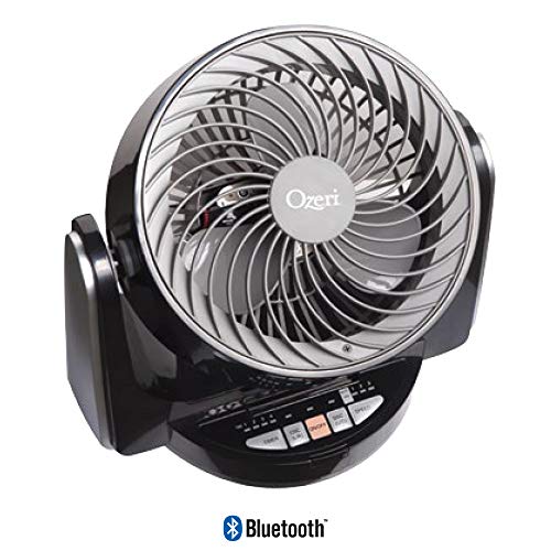 Ozeri Brezza III Dual Oscillating 10" High Velocity Desk Fan with Bluetooth Technology