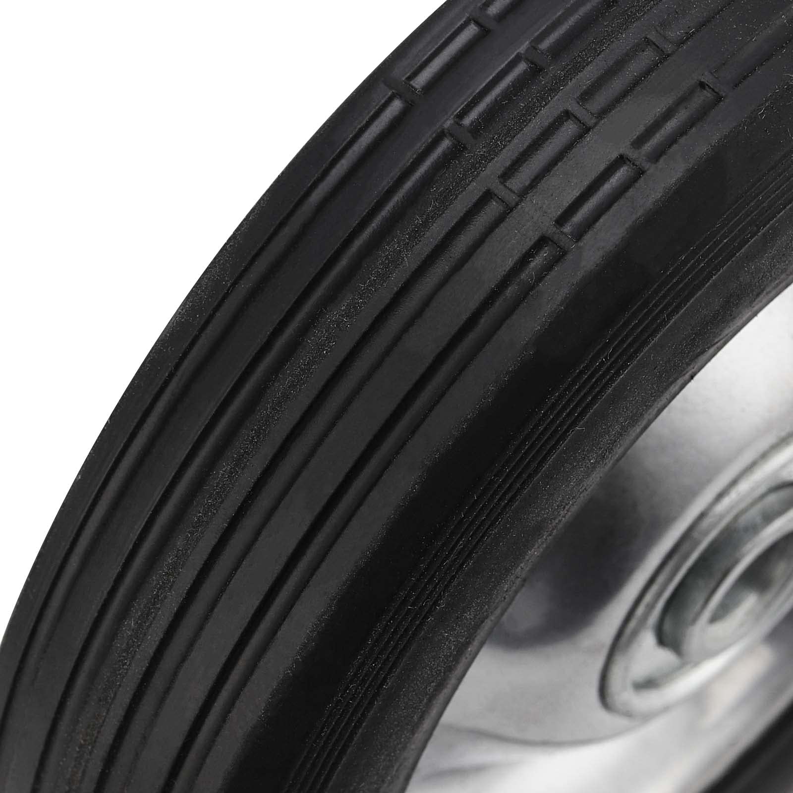 TAICHEUT 6 Pack 6" x 1.5" Flat Free Solid Rubber Wheel, Dolly Wheels Replacement Hand Truck Wheels for Tool Carts and Garden Carts, 132 lbs Load Capacity, 1/2β Bore Hole Diameter