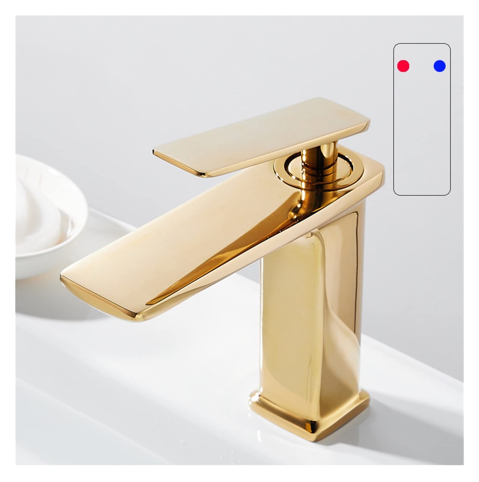 JEMITA High end Basin Faucet Bathroom Sink hot and Cold Water Mixer Crane Deck Installation Single Handle Hole Bathtub Kitchen Faucet (Color : C)