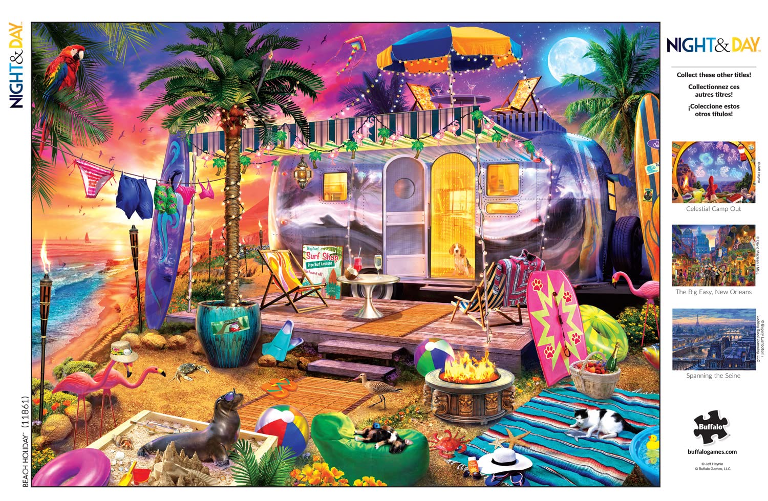 Buffalo Games - Jeff Haynie - Beach Holiday - 1000 Piece Jigsaw Puzzle For Adults - High Quality Challenging Puzzle Perfect for Game Nights - Finished Puzzle Size is 26.75 x 19.75