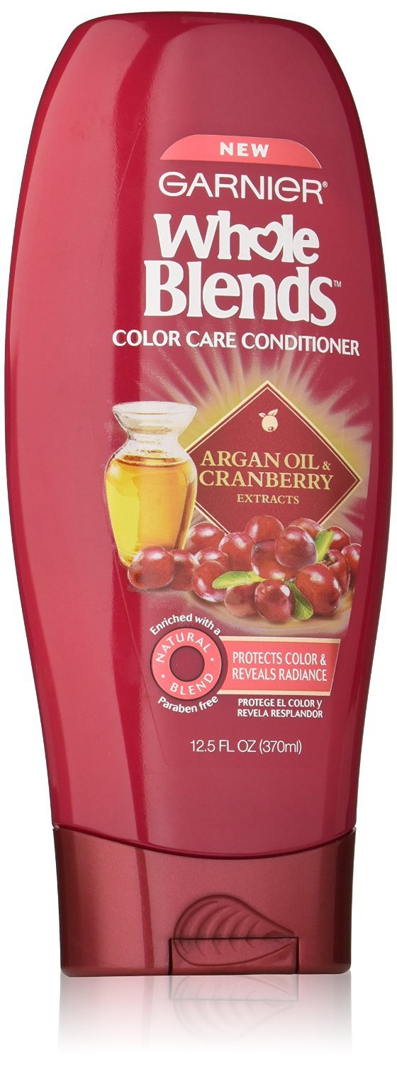 Garnier Whole Blends Color Care Shampoo and Conditioner Set with Argan Oil and Cranberry Extracts, 12.5 Ounces each