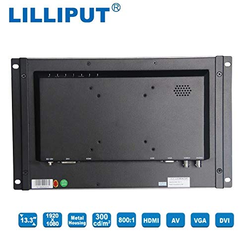 LILLIPUT 13.3 inch LED Displays TK1330-NP/C/T Full HD Industrial Capacitive Touch Monitor with HDMI, VGA, DVI & A/V inputs,