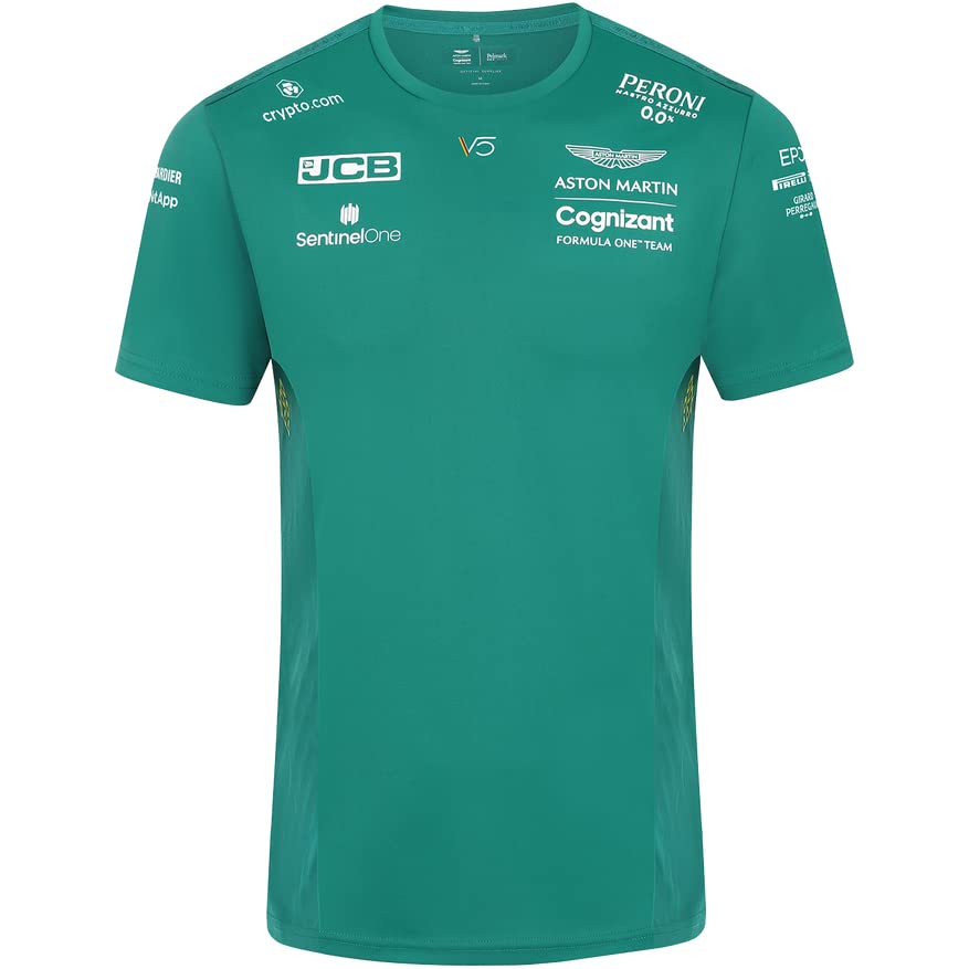 F1 Aston Martin Cognizant 2022 Men's Sebastian Vettel Team T-Shirt (3XL) Green