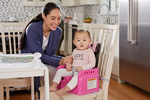 Disney Minnie Mouse Mealtime Baby Toddler Booster Seat with Adjustable Tray β Portable Booster Seat for Dining Table β Travel Essentials for Baby