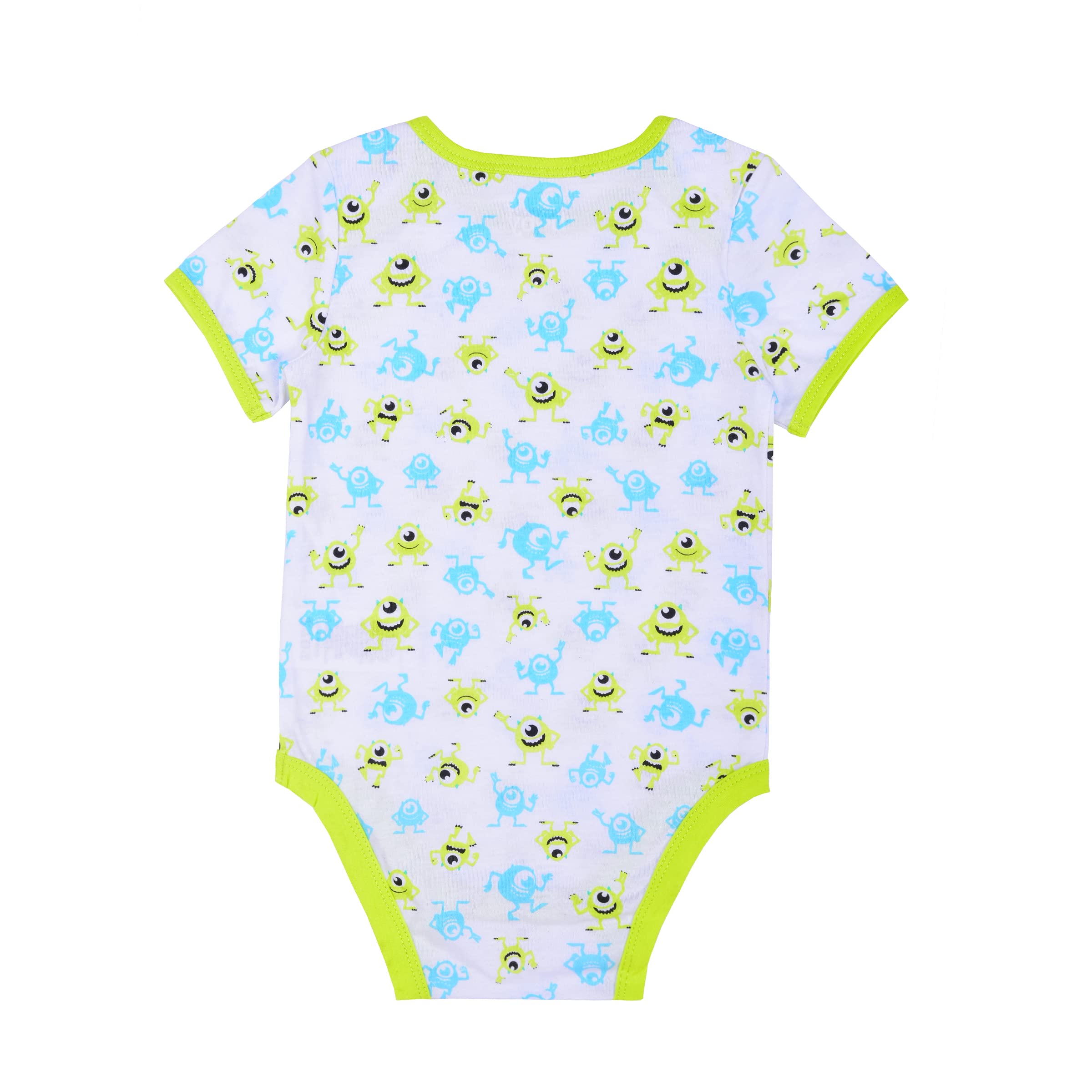Disney Baby-Boys Donald Bodysuit and Bib, Red, 6-9 Months (Pack of 3)