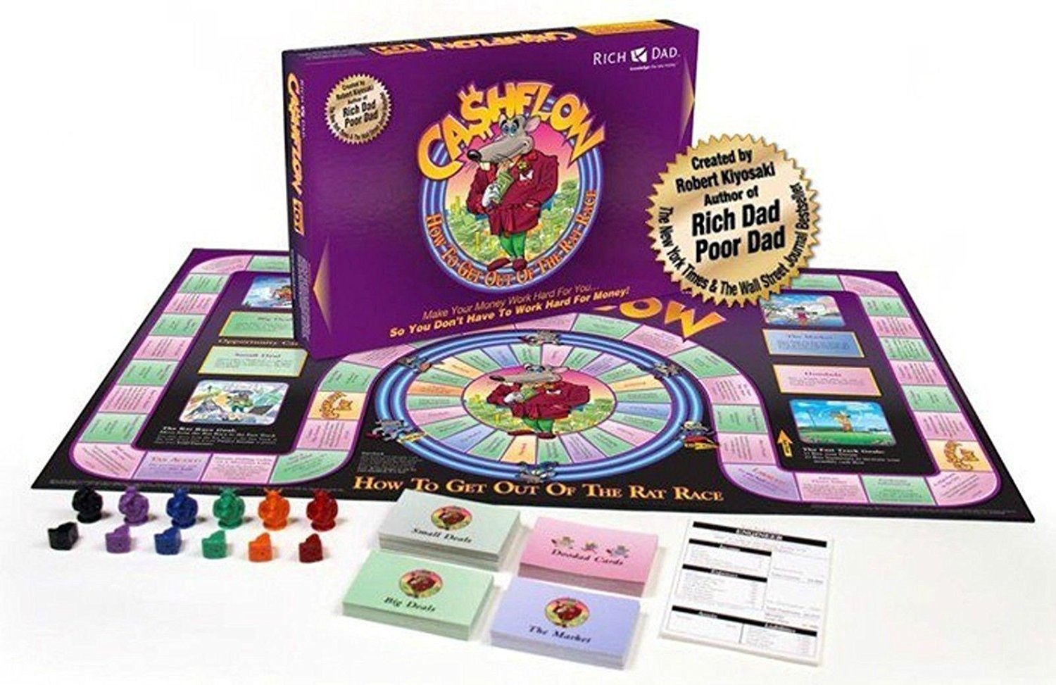 CASHFLOW 101 & CASHFLOW 202 INVESTMENT BOARD GAME - BY ROBERT KIYOSAKI FROM RICH DAD POOR DAD