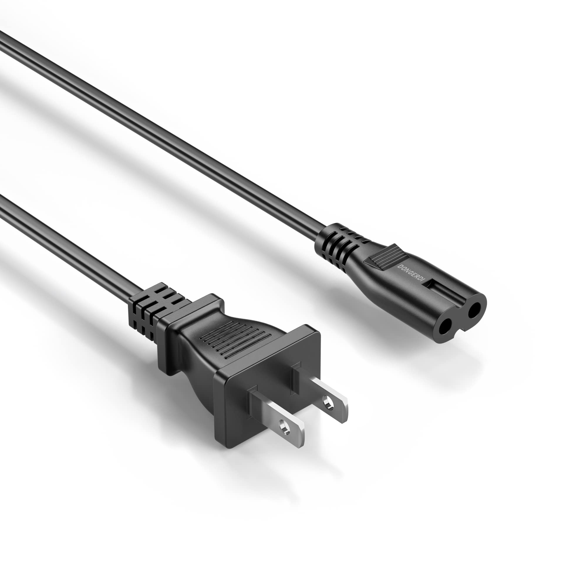 DONGERDI 6FT AC Power Cord Compatible Sony PS3 PS4 PS5 Replacement 2 Prong Power Cable