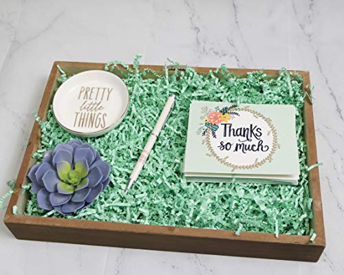 MagicWater Supply Crinkle Cut Paper Shred Filler (1 LB) for Gift Wrapping & Basket Filling - Mint
