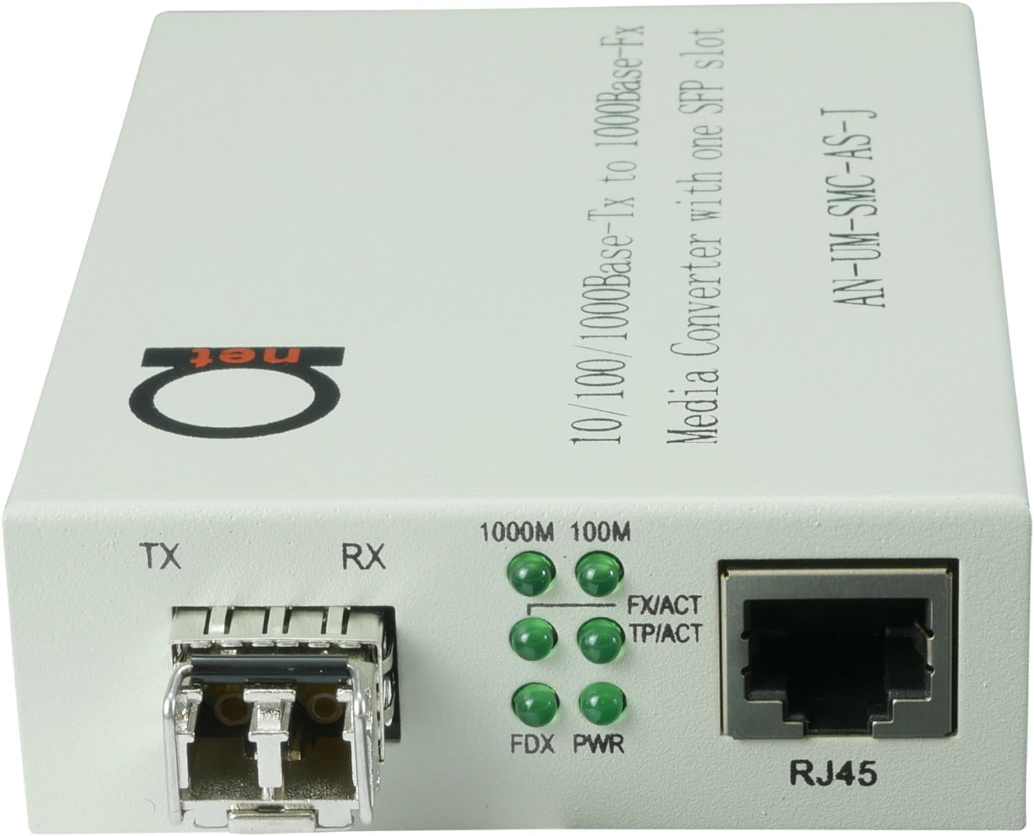 Multimode LC 850 nm Gigabit Fiber Media Converter - Includes SFP 550 m (0.34 Miles) LC – to UTP Cat5e Cat6 10/100/1000 RJ-45 – Auto Sensing Gigabit or Fast Ethernet Speed - Jumbo Frame - LLF Support