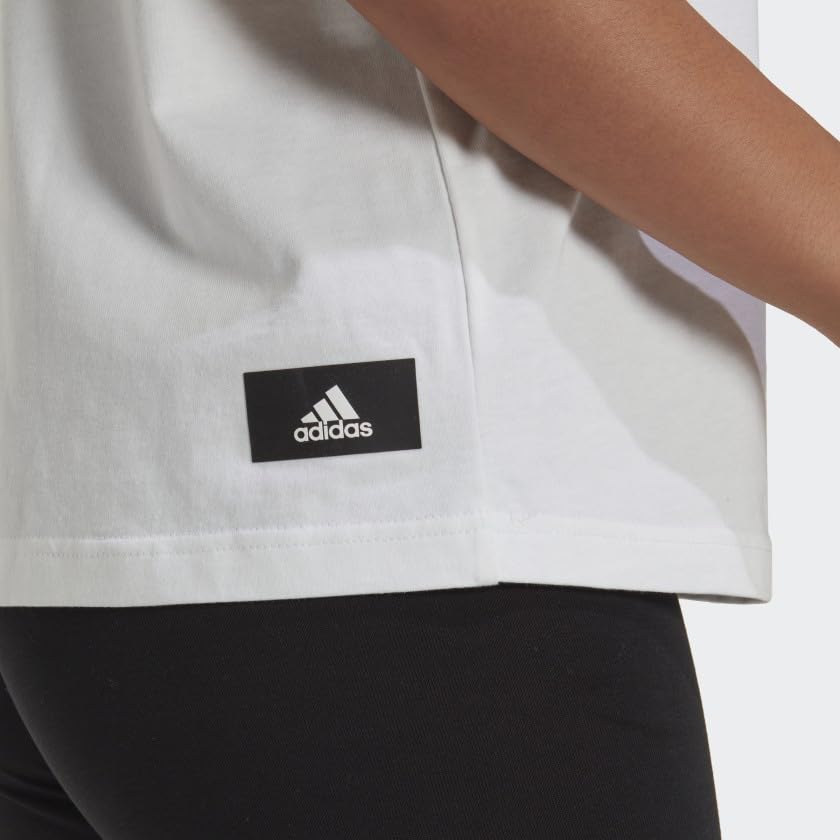 adidas Women's Future Icon Badge of Sport Tee, White, X-Large