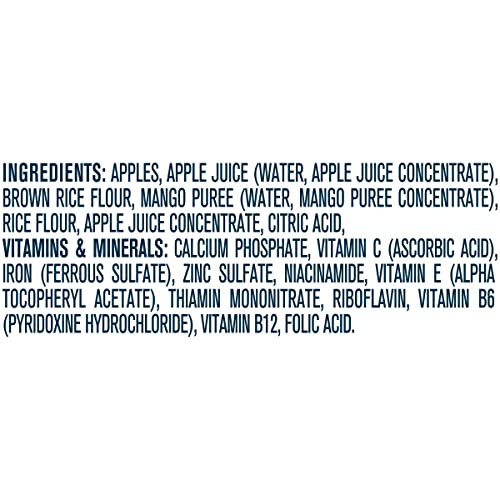 Gerber Baby Food 2nd Foods, Mixed Cereal, Apples & Mangos with Rice Cereal Puree, 4 Ounce Tubs, 2-Pack