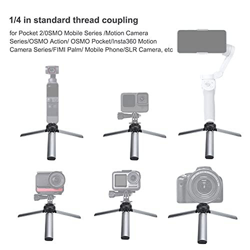 Action Camera Tripod, Mini Foldable Tripod Scratch Resistant Nonslip for Mobile Phone for Sports Camera for Extension Rod