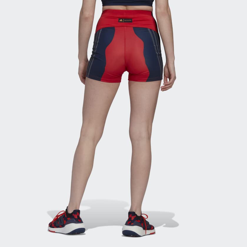 adidas Women's Marimekko Run Icon Bike Shorts, Lush Red, X-Small