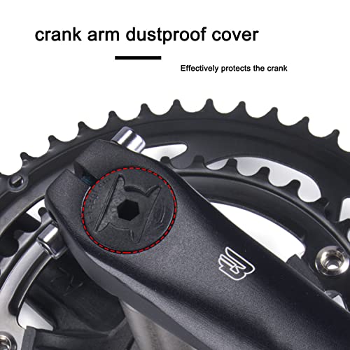 Aluminum Alloy Crank Arm Set, Black Bike Crankset High Toughness for Road Bicycle
