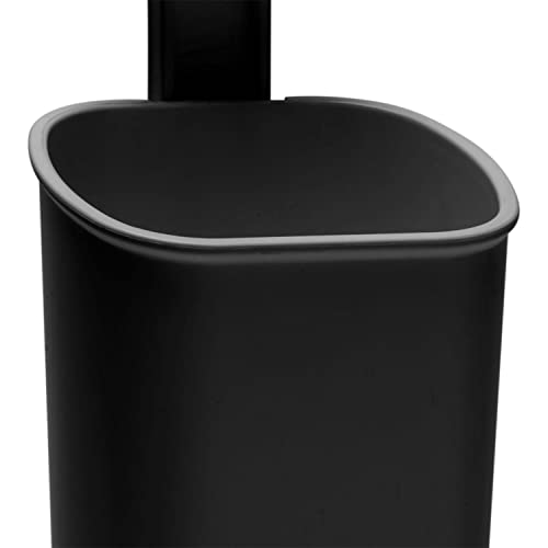 Bath Bliss Power Lock Gel-Suction Toothbrush Holder | Suction Mount | Bathroom Mirror or Wall Hang | No Tools Required | Toothpaste | Razor | Easy Release | Matte Black