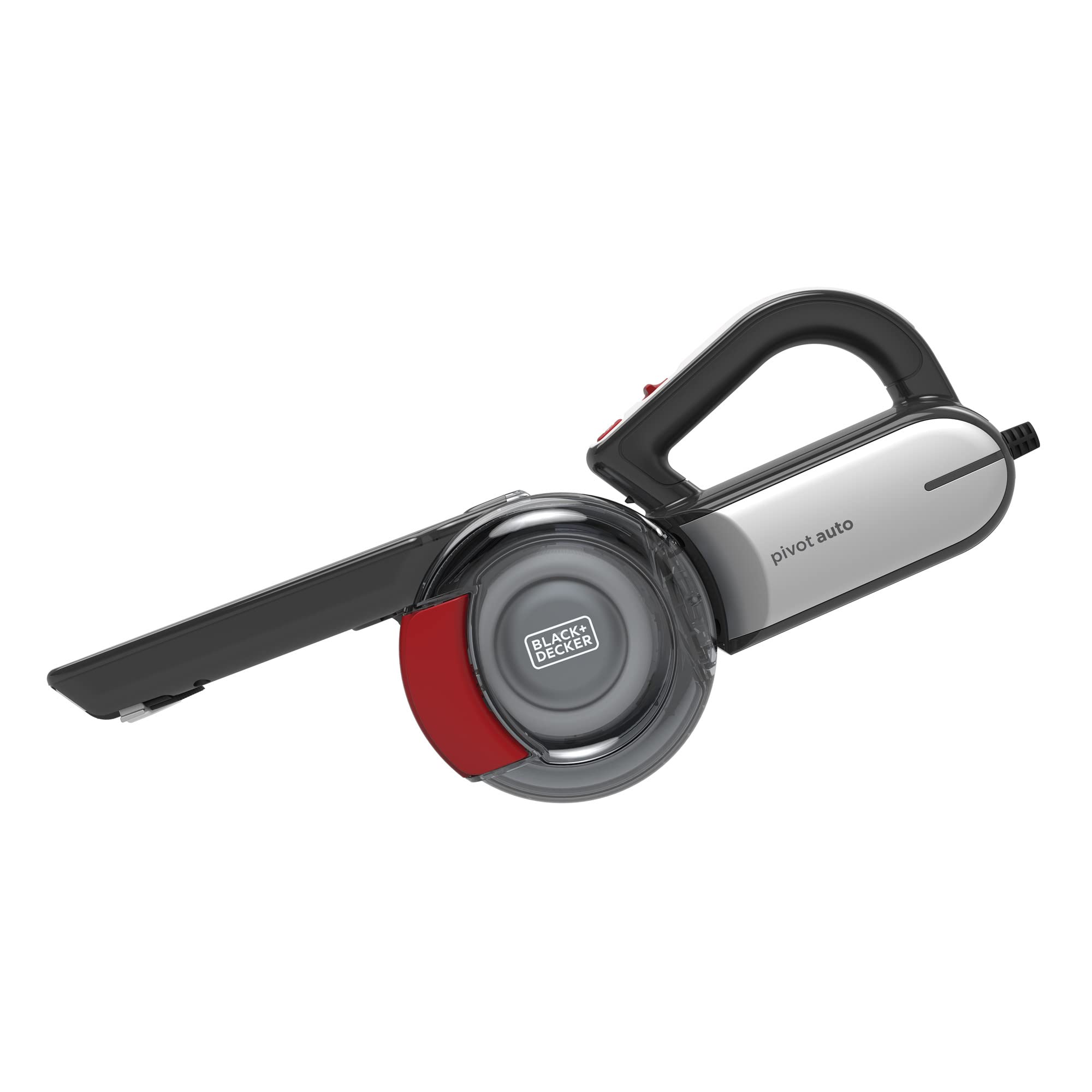 BLACK+DECKER Pivot Vac 12V DC Car Handheld Vacuum, Black (BDH1200PVAV)