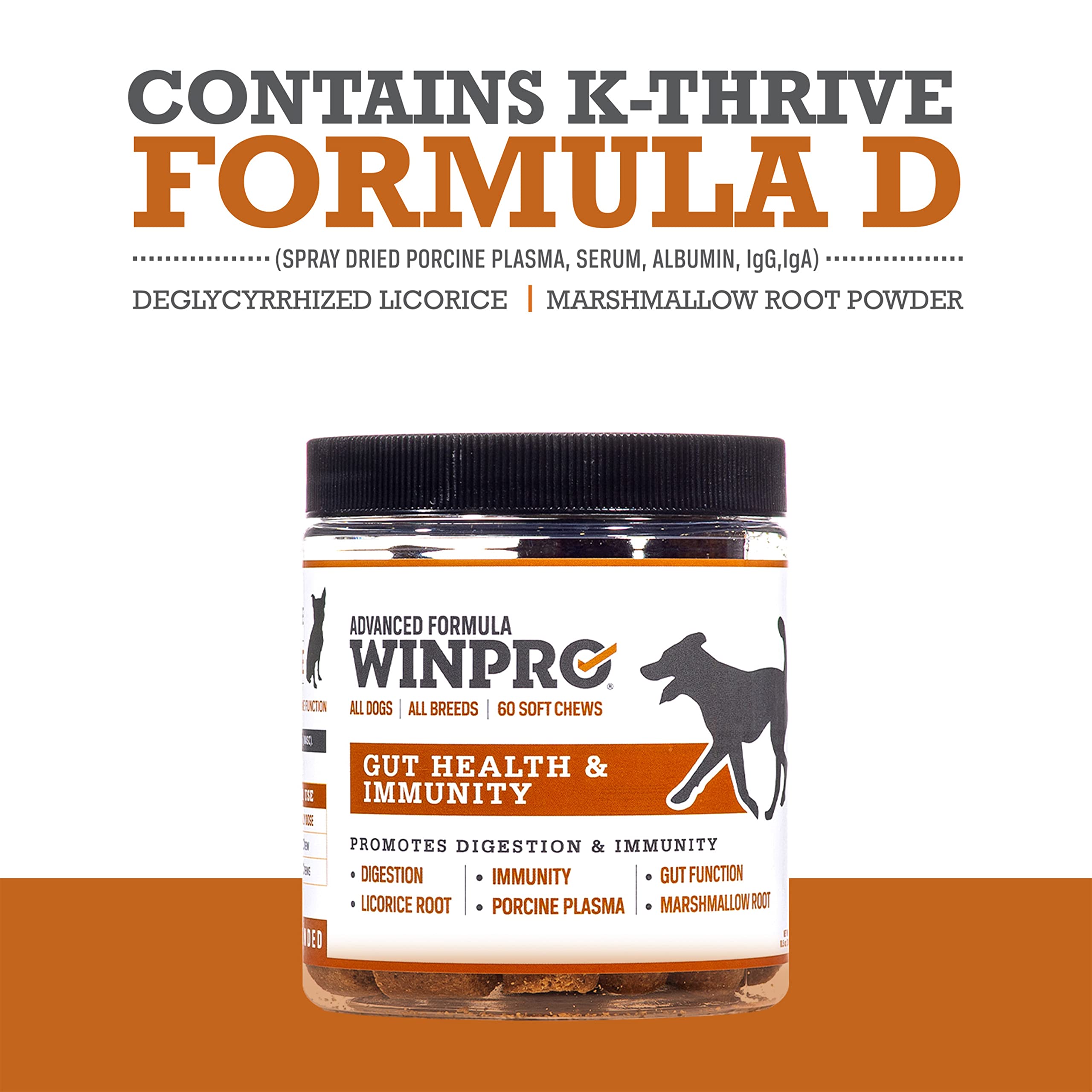 WINPRO All-Natural Allergy Relief and Gut Health Bundle, 120 Chews, Plasma Powered Grain Free Soft Chews Providing Relief from Itchy, Irritated Skin, Digestive Health and Immunity