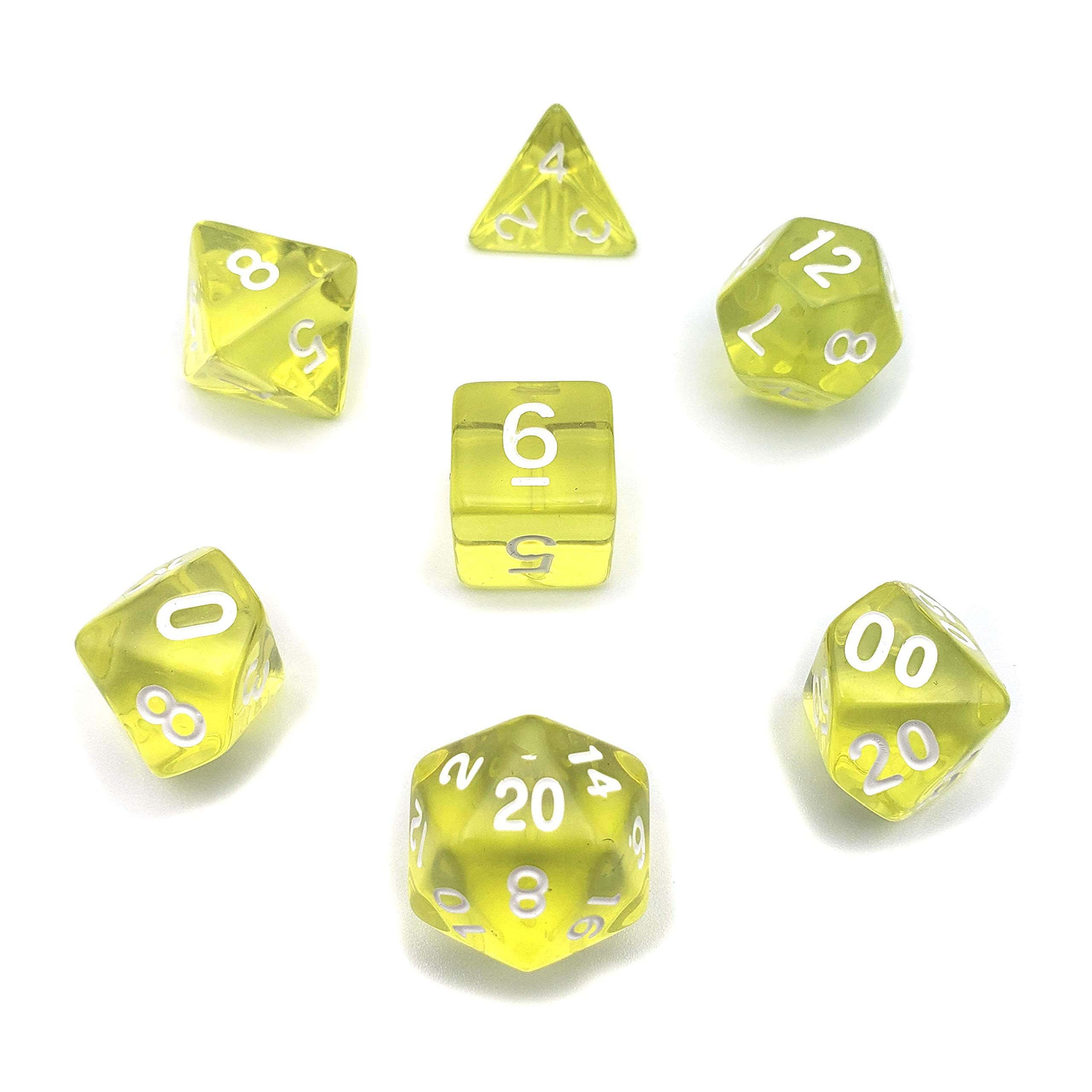 Bundle of Blessings - Piece DND Dice Set by D20 Collective - Dice for Table Top RPGs and Gaming - Boon Series (Aberration, Beast, Celestial, Faerie, Sea) - Transparent Acrylic D&D Dice Sets