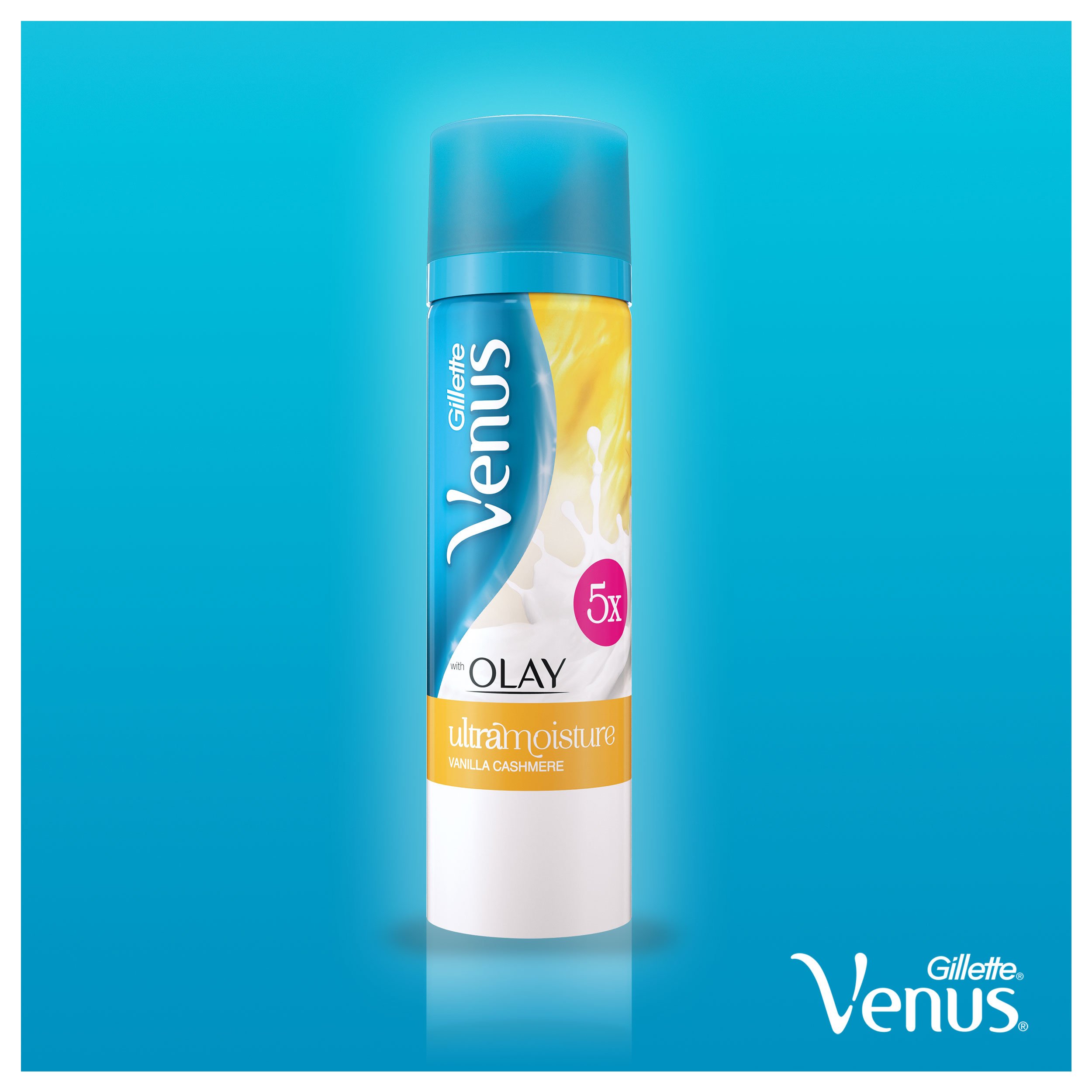 Gillette Venus with Olay UltraMoisture Vanilla Cashmere Women’s 6oz Shave Gel - Pack of 6