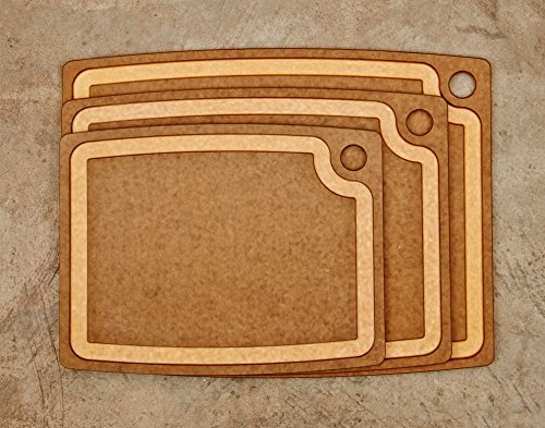 Epicurean Gourmet Series Cutting Board, 17.5-Inch by 13-Inch, Nutmeg/Natural