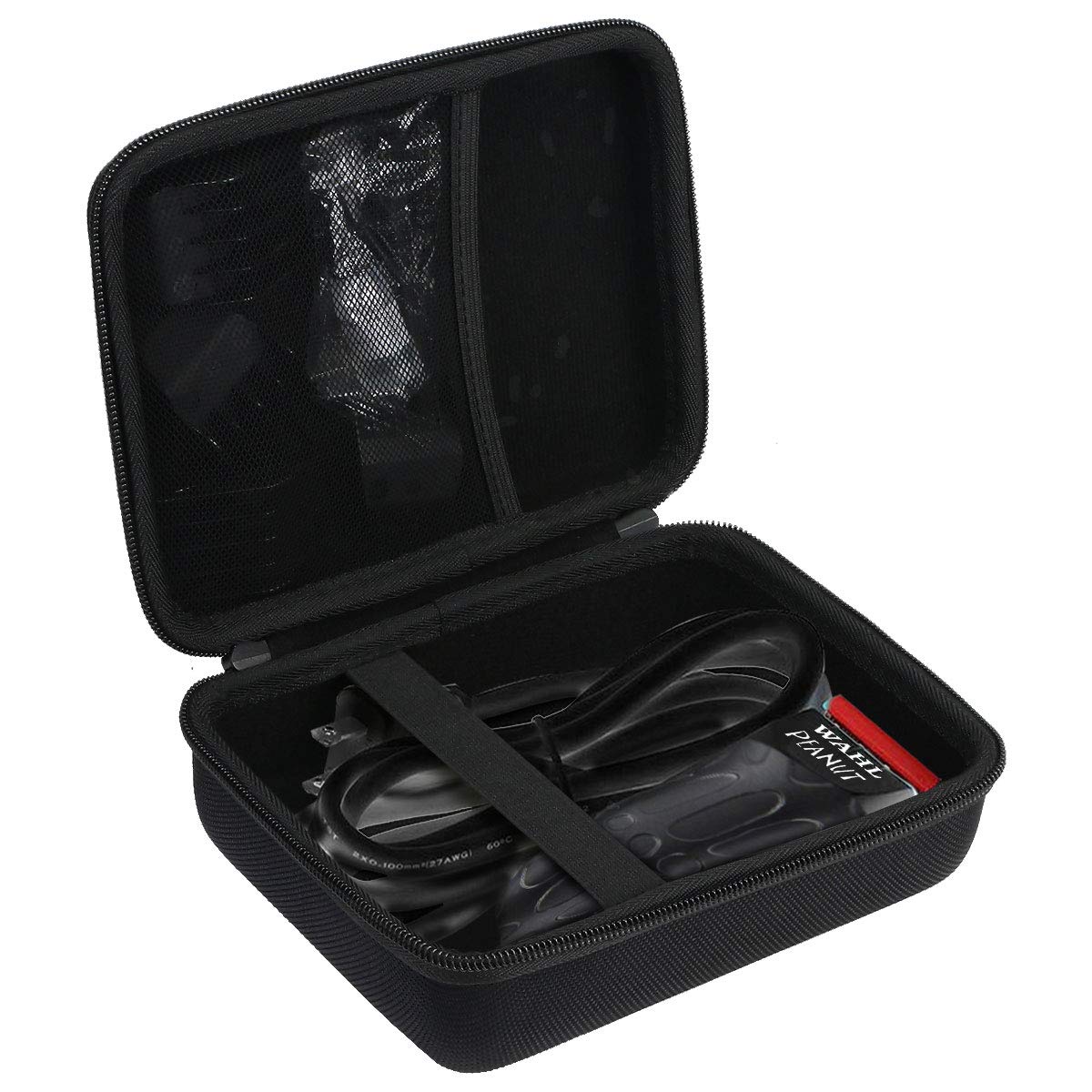 Aenllosi Hard Carrying Case Replacement for Wahl Professional Peanut Classic Clipper/Trimmer #8685#8655-200 with Salon Cape(Black)