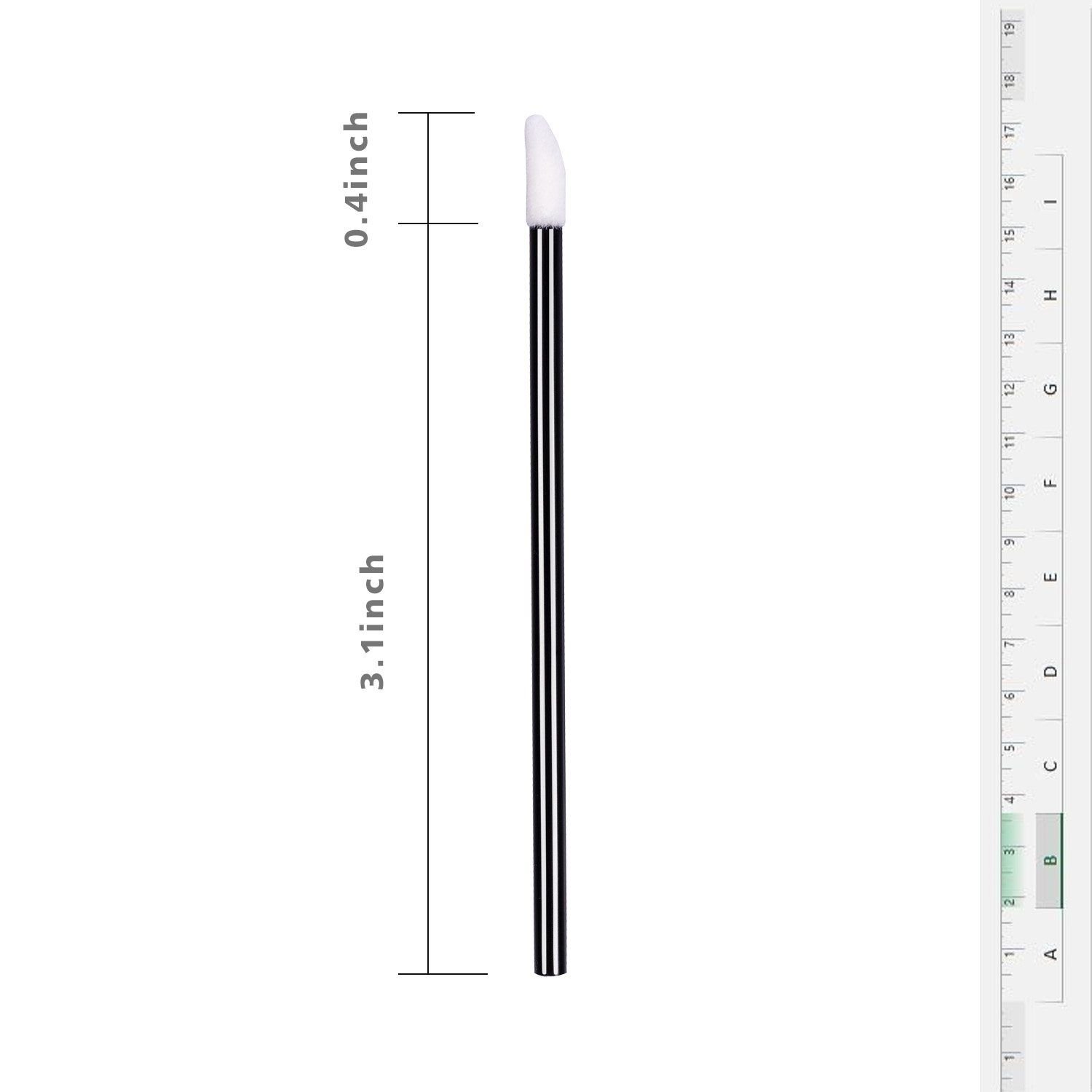 Disposable Lipstick Wands Applicators 600pcs - Disposable Lip Brushes Disposable Lip Wands ECBASKET Lipgloss Applicators Tester Wands Disposable Makeup Applicators Makeup Brushes Tool Kits Black