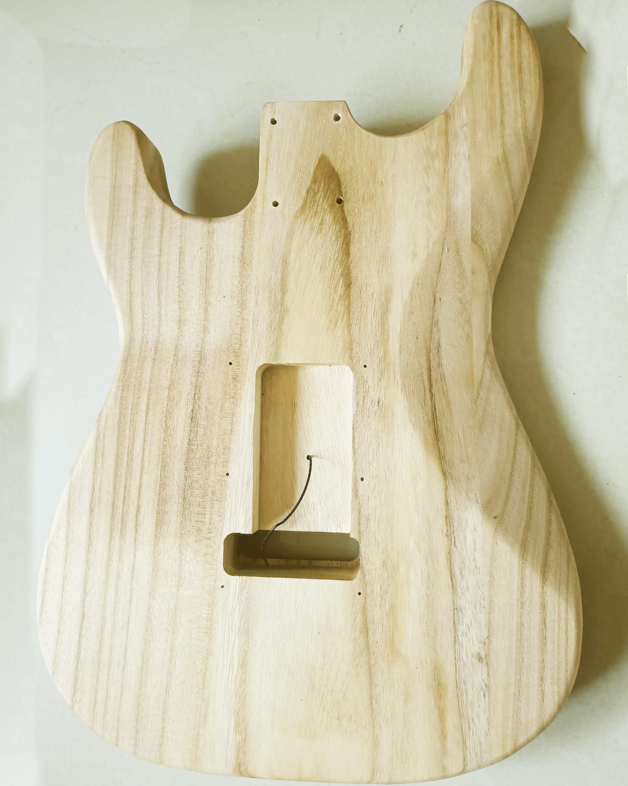 DIY Electric Guitar Kits Strat Style Beginner Kits 6 String Right Handed with Paulownia Wood Body Maple Neck Rosewood Fingerboard Chrome Hardware Build Your Own Guitar.