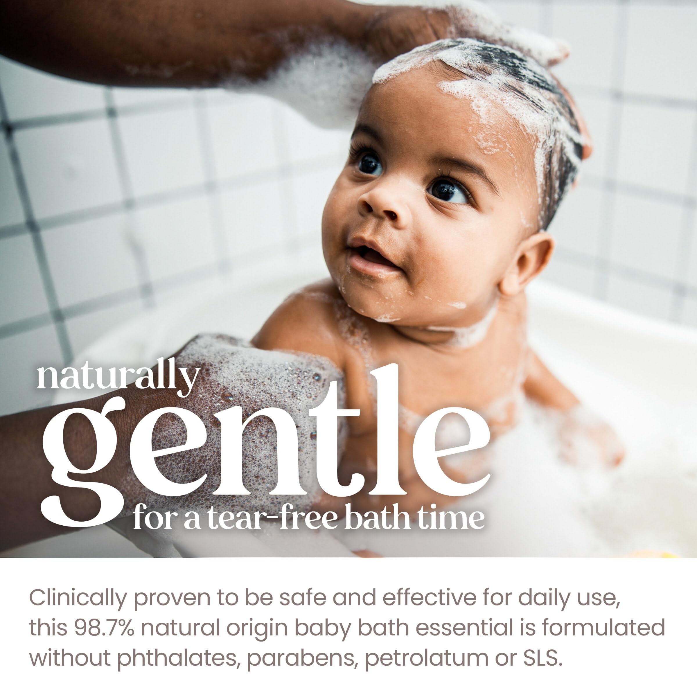Burt's Bees Baby Shampoo & Wash, Fragrance Free & Tear Free Baby Soap - 12 Ounce Bottle