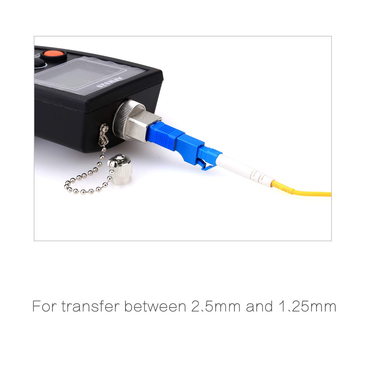 KELUSHI FTTH Optical Equipment Tool LC Female to SC Male Hybrid Flange Singlemode 9/125 SM Optical Fiber Adapter Connector for Digital Communication