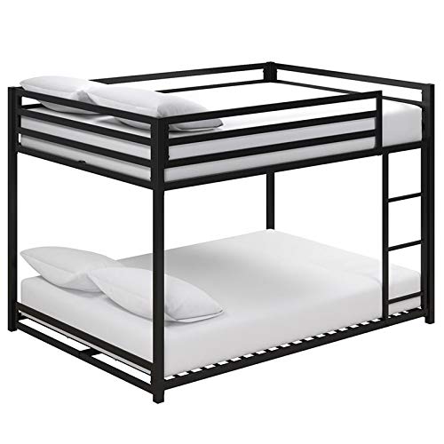 DHP Mabel Full Over Full Metal Bunk Bed in Black