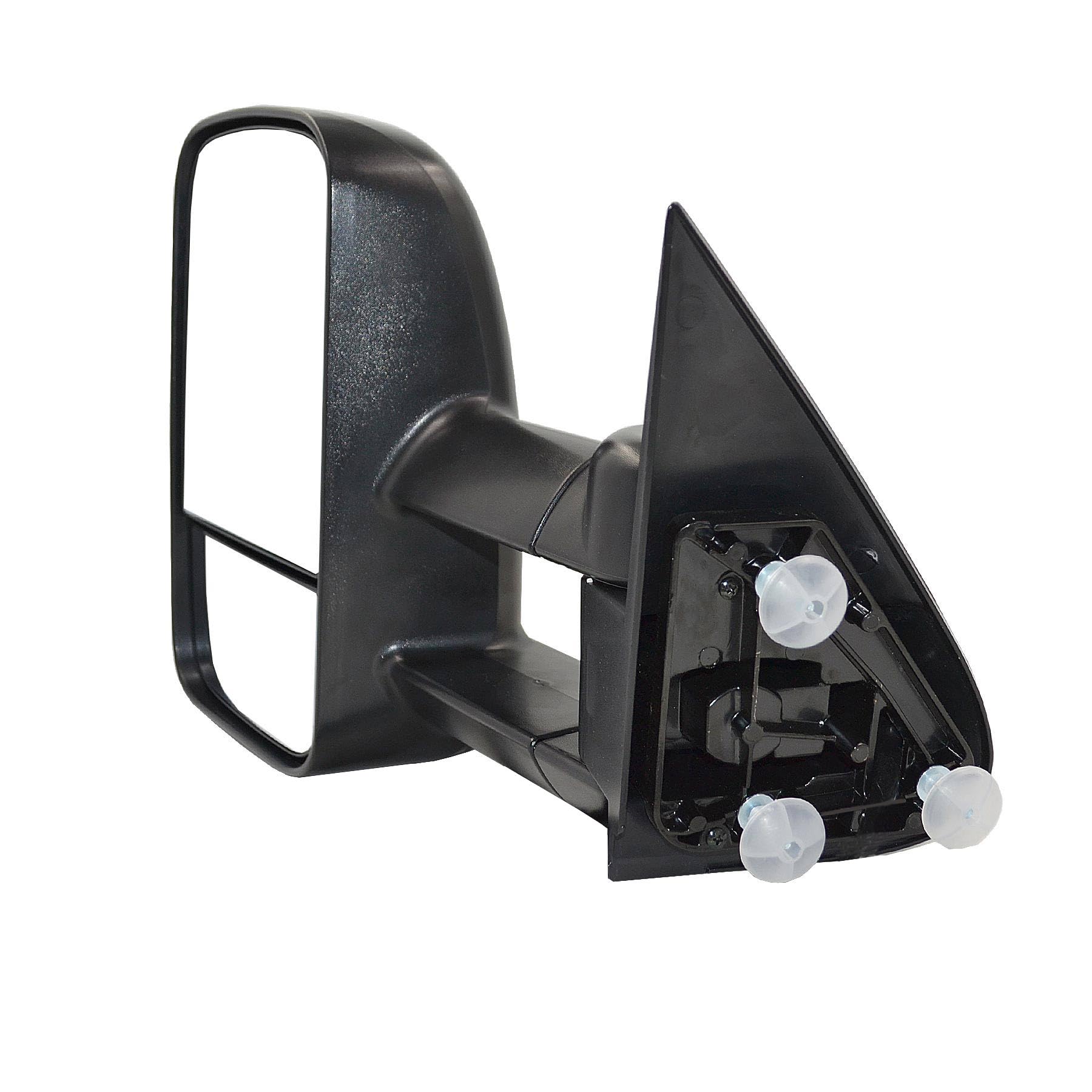 AERDM New Pair Towing Mirrors Manual Operated Textured Black Telescoping Trailer Side Mirrors Fit Chevy/GMC/Cadillac Silverado Sierra Avalanche Suburban Tahoe Yukon XL Escalade EXT ESV