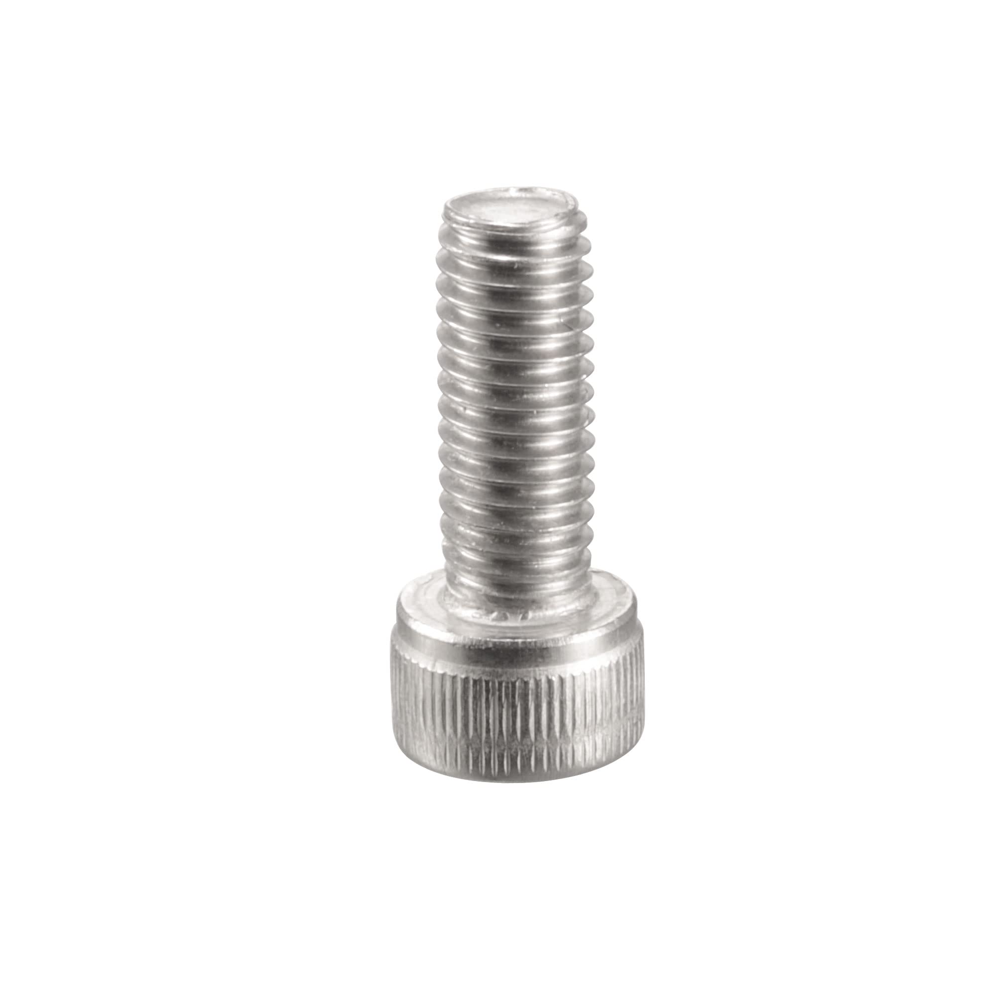 uxcell® M8x20mm 304 Stainless Steel Left Hand Thread Hex Socket Cap Screw Fastener 4pcs