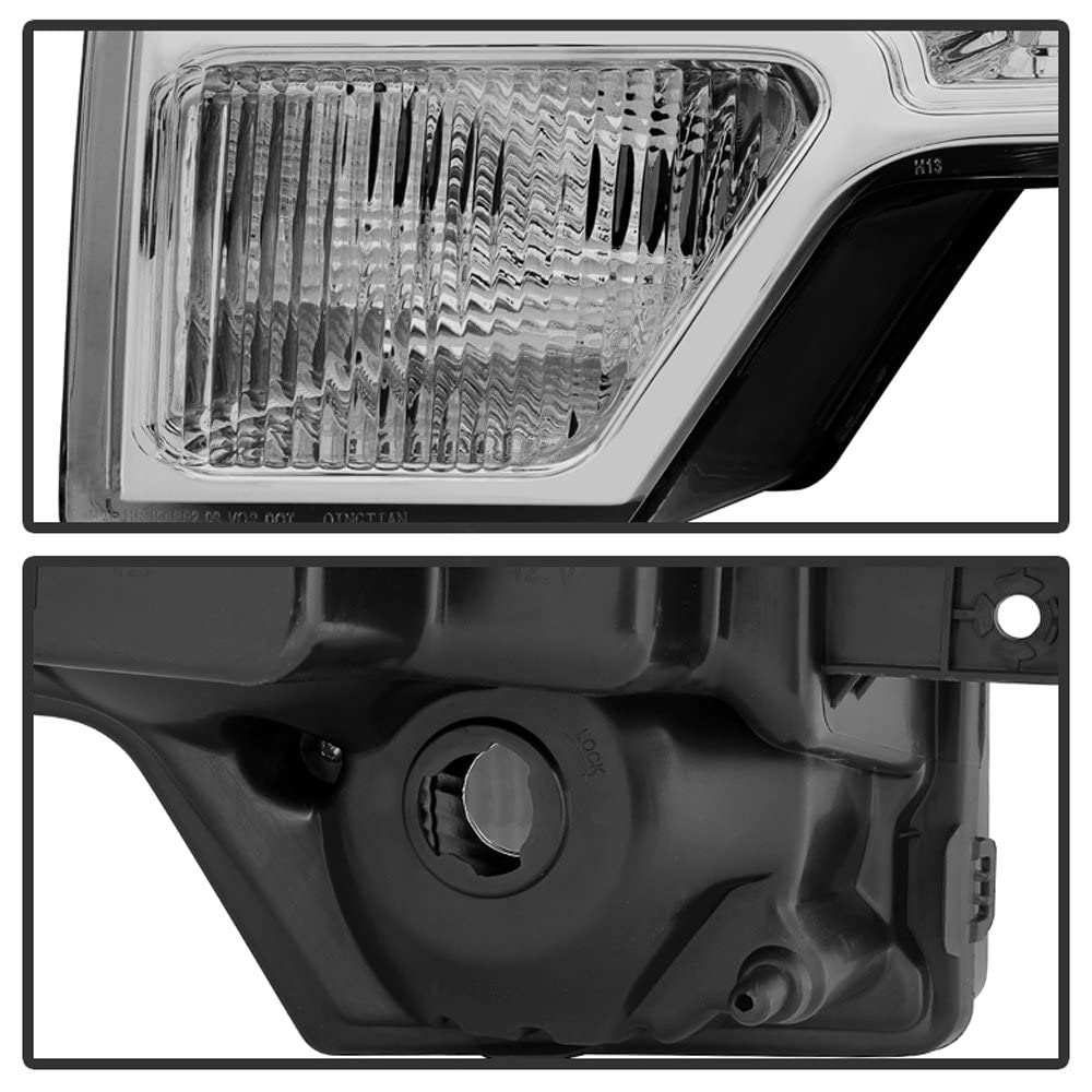 ACANII - For [Halogen Model] 2009-2014 Ford F150 Pickup Headlights Headlamps Assembly Pair Set Driver + Passenger
