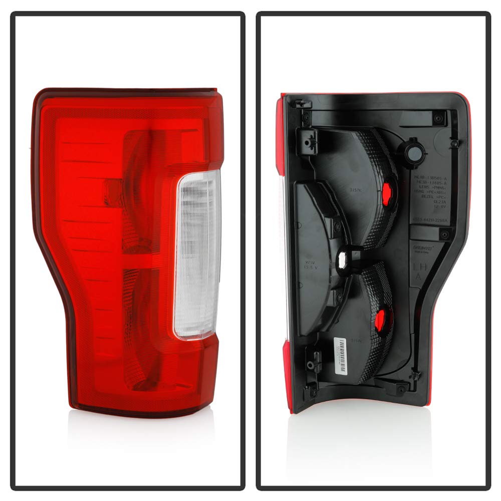 ACANII - For [Non-LED & Non-Blind Spot] 2017-2019 Ford F250 F350 SuperDuty OE Style Tail Lights Bake Lamps Pair Assembly