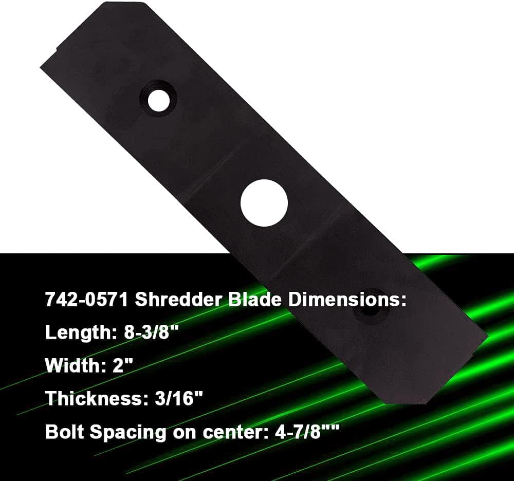 781-0490 742-0571 Shredder Chipper Blade Kit Fits for MTD Troy-Bilt Craftsman Replacement 981-0490 781-0490 942-0571 742-0571