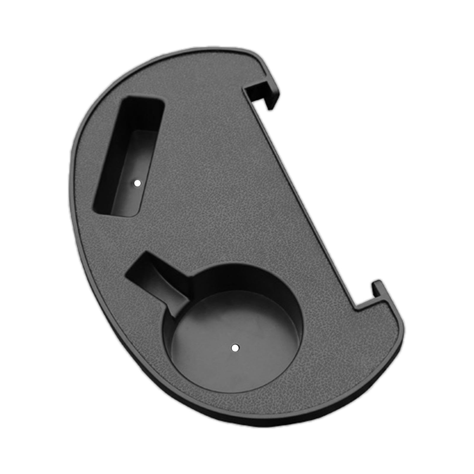 Foldable Reclining Chair Tray, Organizer Snack Tray, Clip on Chair Table Lounge Chair Cup Holder for Fishing Beach Pool Folding Reclining, Black