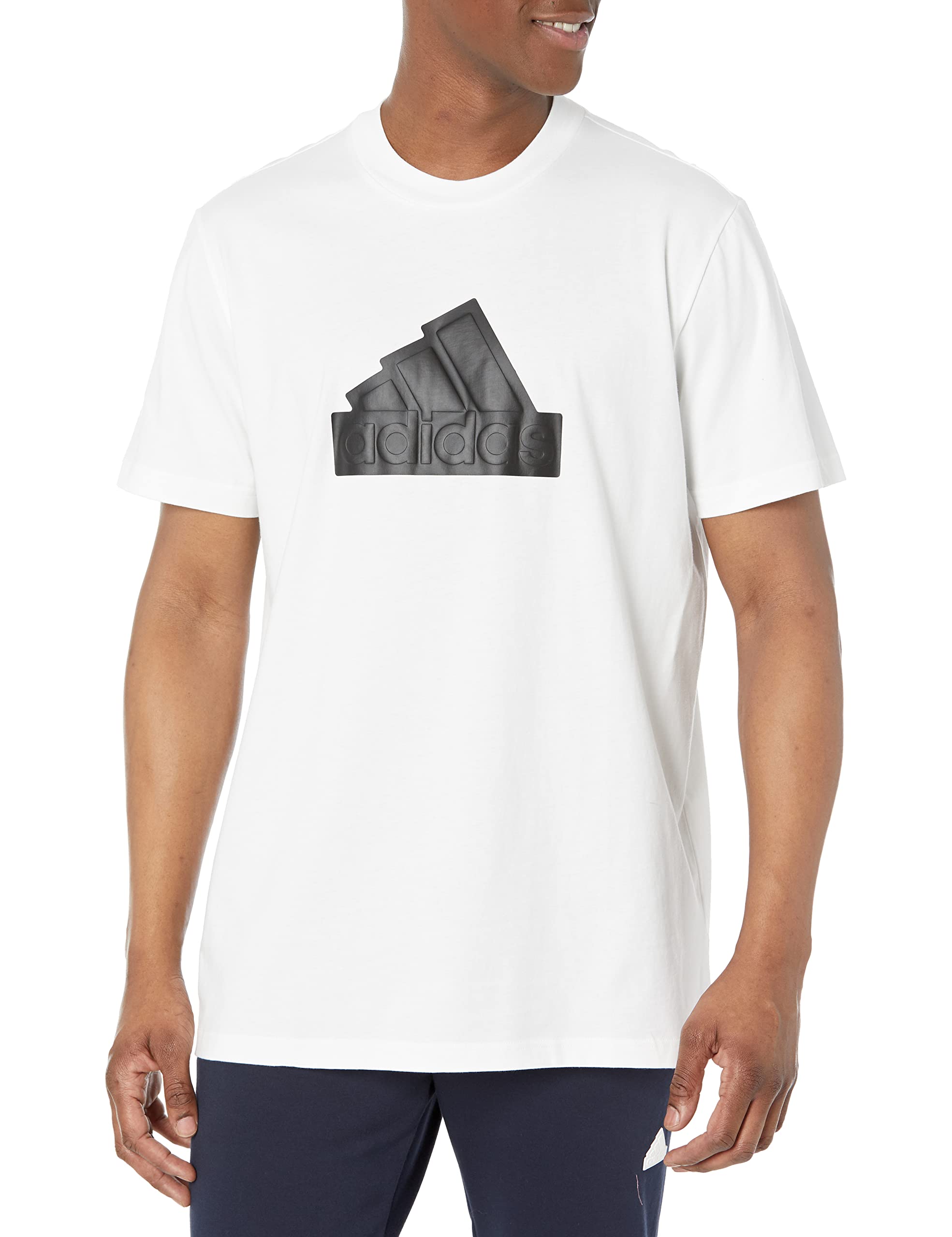 adidas Men's Future Icon Badge of Sport T-Shirt, White, Small