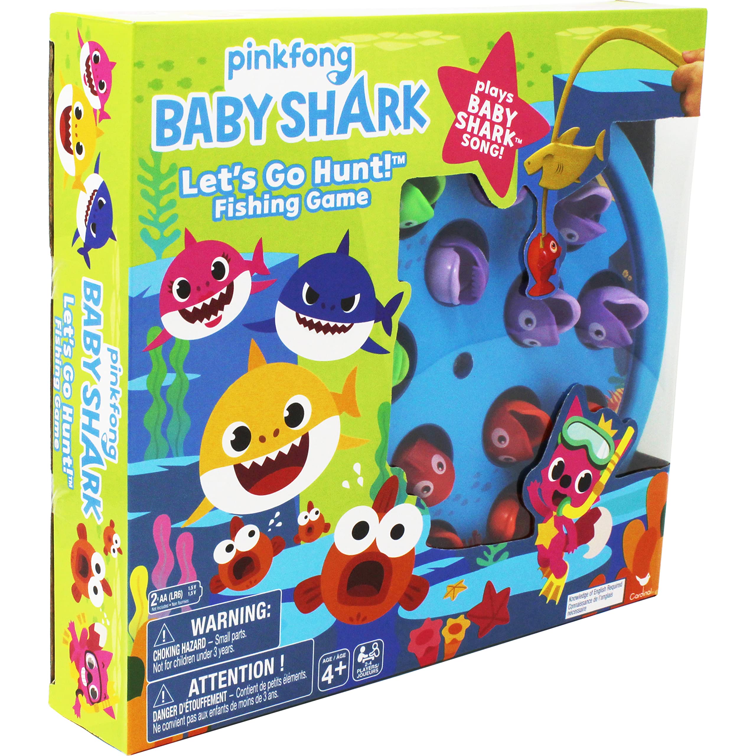 Cardinal Games 6054916 Baby Shark Gone Fishing Game, Multi Colour
