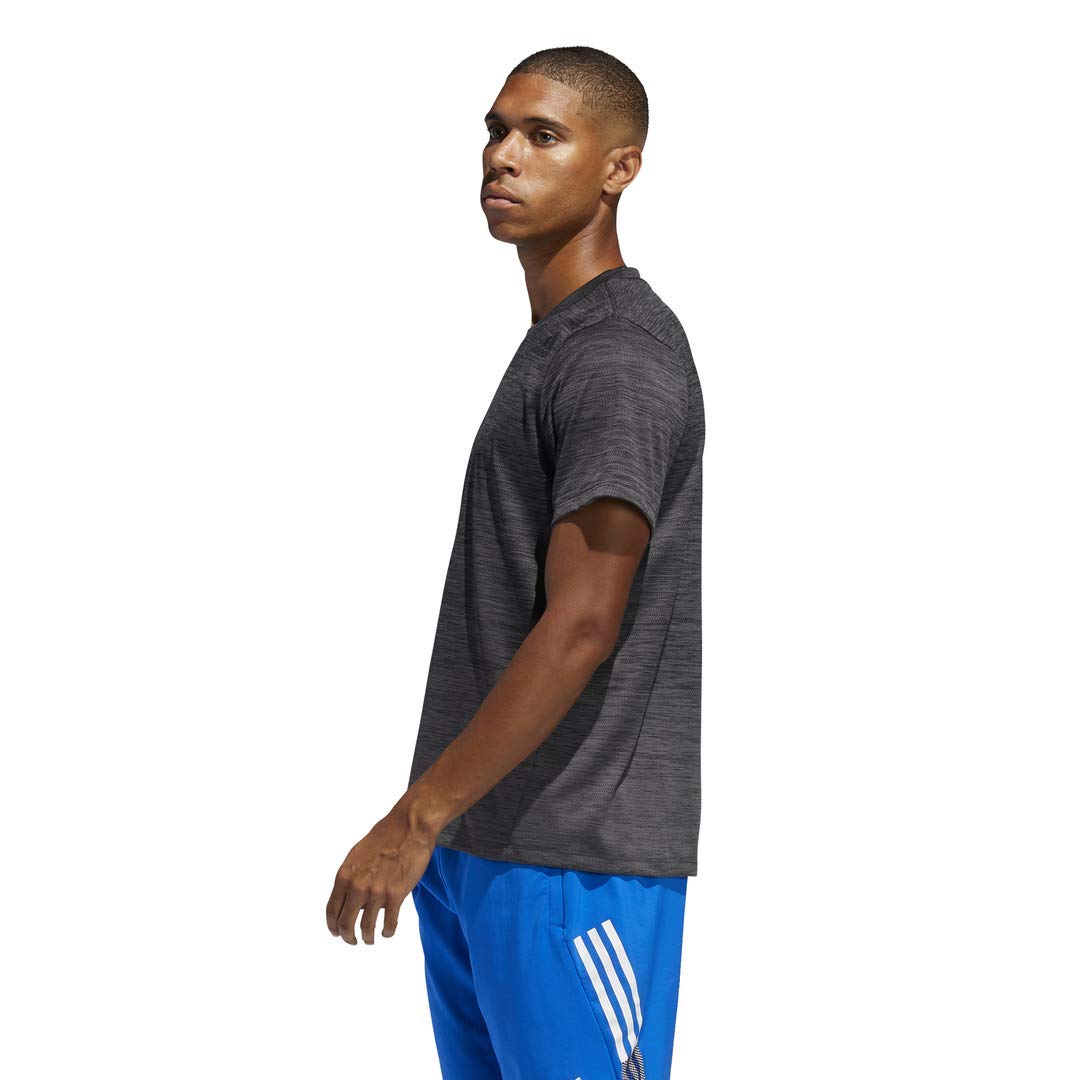 adidas Men's Gradient Tee Gray/Black Large
