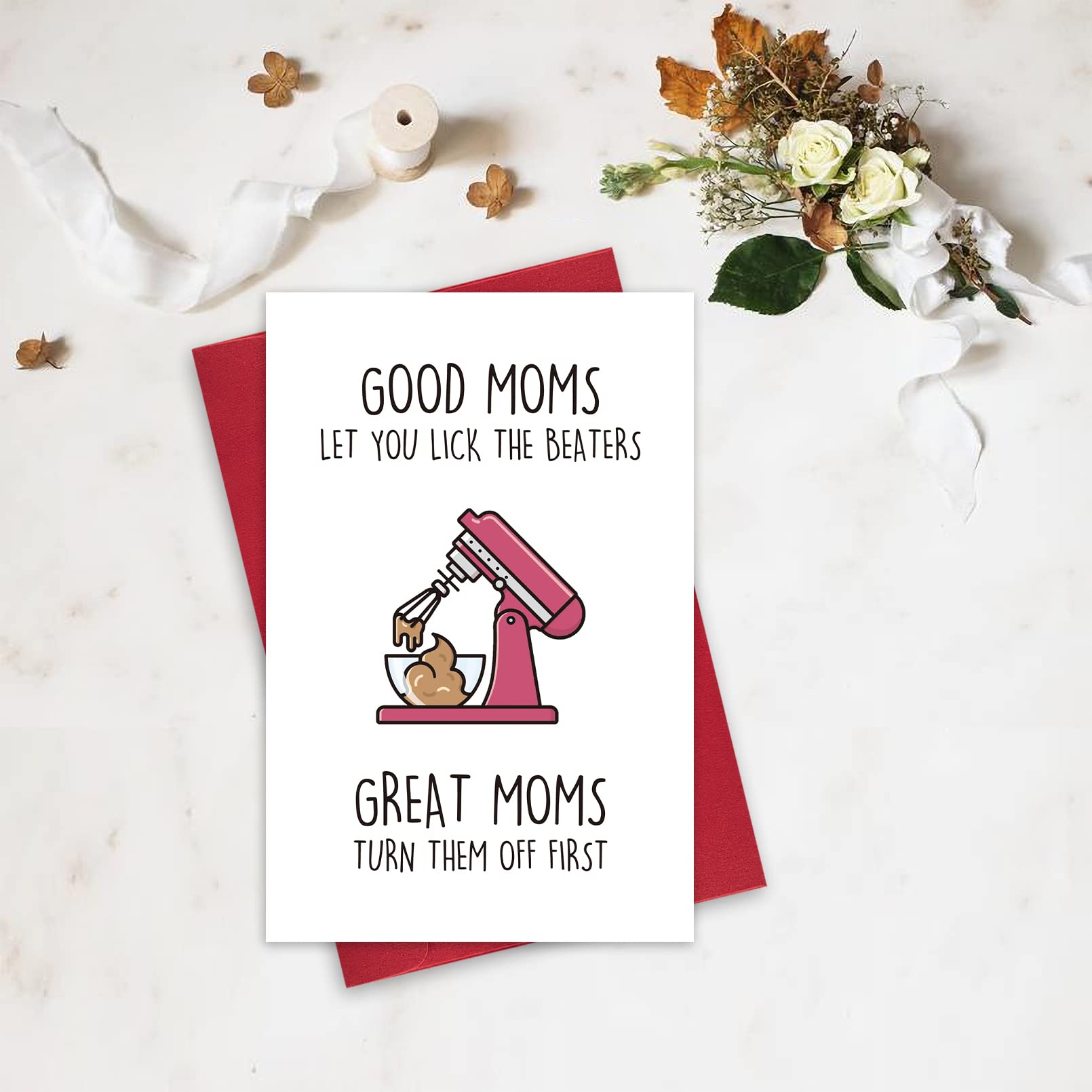Ulbeelol Happy Mother's Day Card, Funny Great Mums Card for Mom, Humorous Birthday Card for Mother