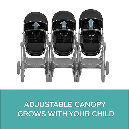 Evenflo Pivot Xpand Modular Travel System with LiteMax Infant Car Seat with Anti-Rebound Bar (Ayrshire Black)