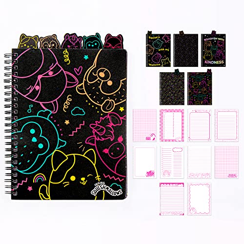 Fashion Angels Squishmallows Stationery Bundle - Includes Sketch Sheets, Pouch, Notepad, Squishmallows Stickers and More - Join the Squish Squad - Cute Stationery Set - Ages 6 and Up