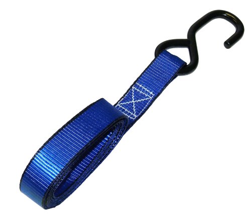 Everest Premium Ratchet Tie Down – 1 PK – 1 IN – 10 FT – 400 LBS Working Load – 1200 LBS Break Strength – Cambuckle Alternative – Cargo Straps Perfect for Moving Appliances, Lawn Equipment and Motorcycles