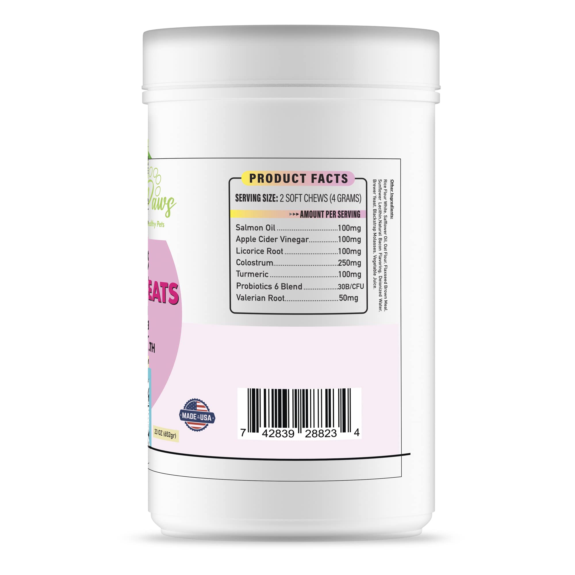 Dog Treats Omega 3 Made in USA Immune Supplement 300 Count (Peanut Butter)