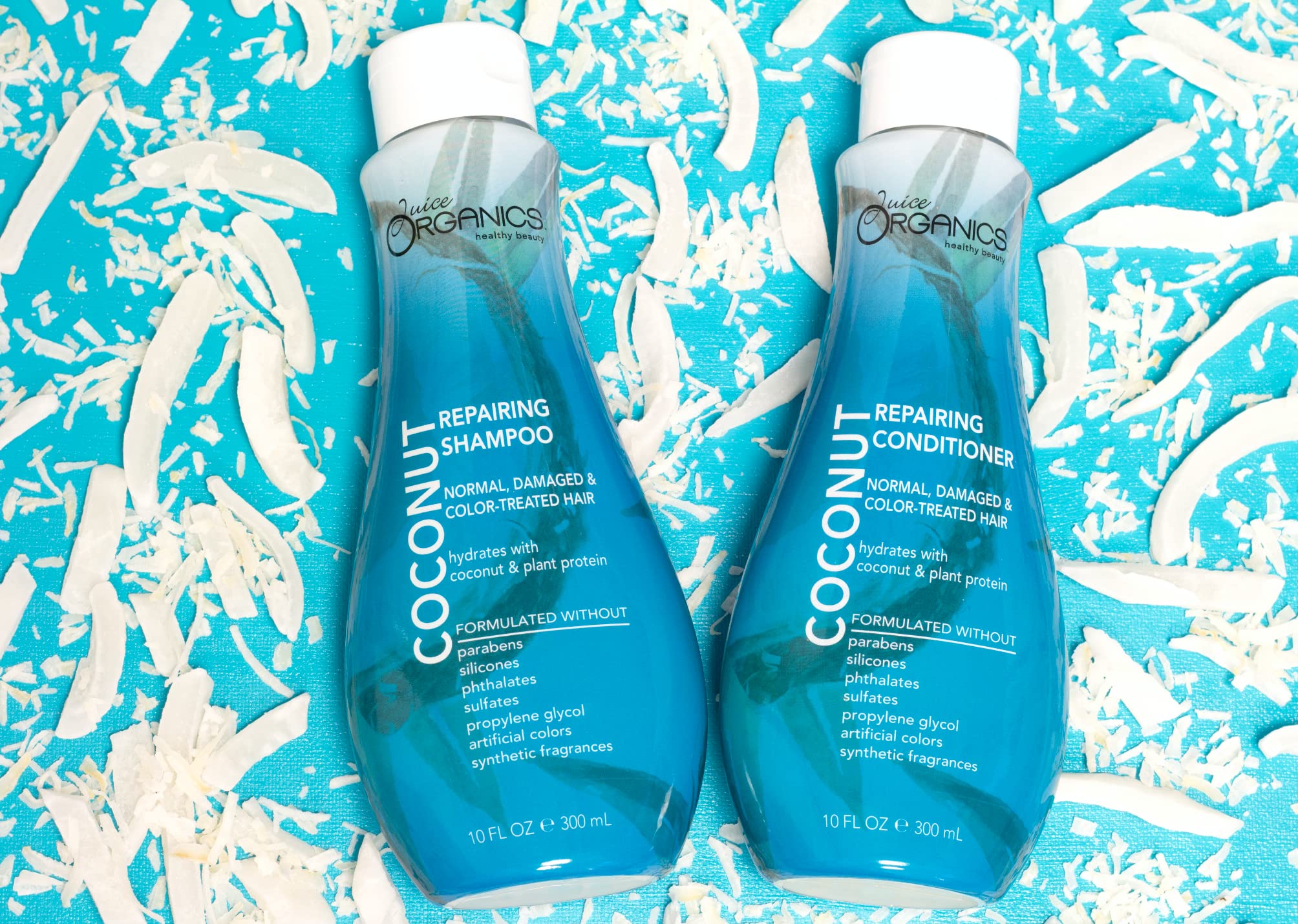 Juice Beauty Coconut Repairing Shampoo - 300 mL - Boosts Hydration + Enhances Shine - Vegan, Cruelty Free