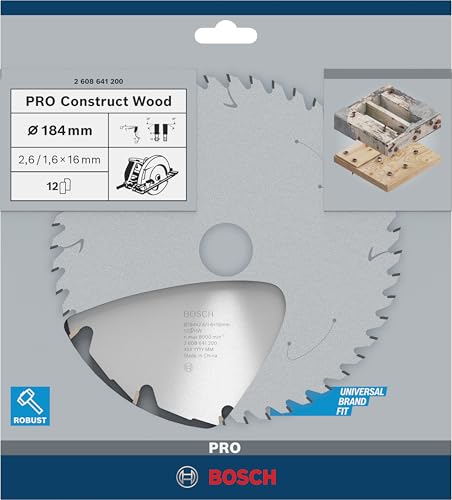 Bosch 2608641200 Circular Saw Blade "Top Precision" Cwwoh 7.24inx16mm 12T