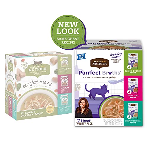 Rachael Ray Nutrish Grain Free Chicken and Tuna Recipe Variety Pack Wet Cat Food, 1.4 oz., Count of 12